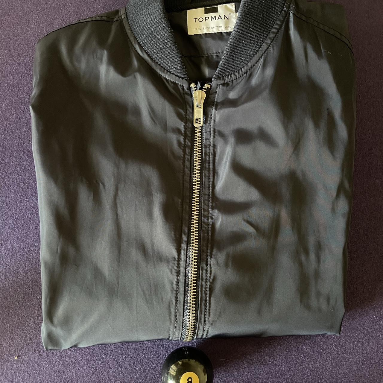 Topman navy blue bomber jacket. Size XL. Very good... | Depop