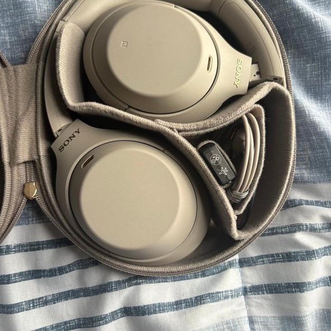 Sony xm4- comes with box Amazing condition the pads... - Depop