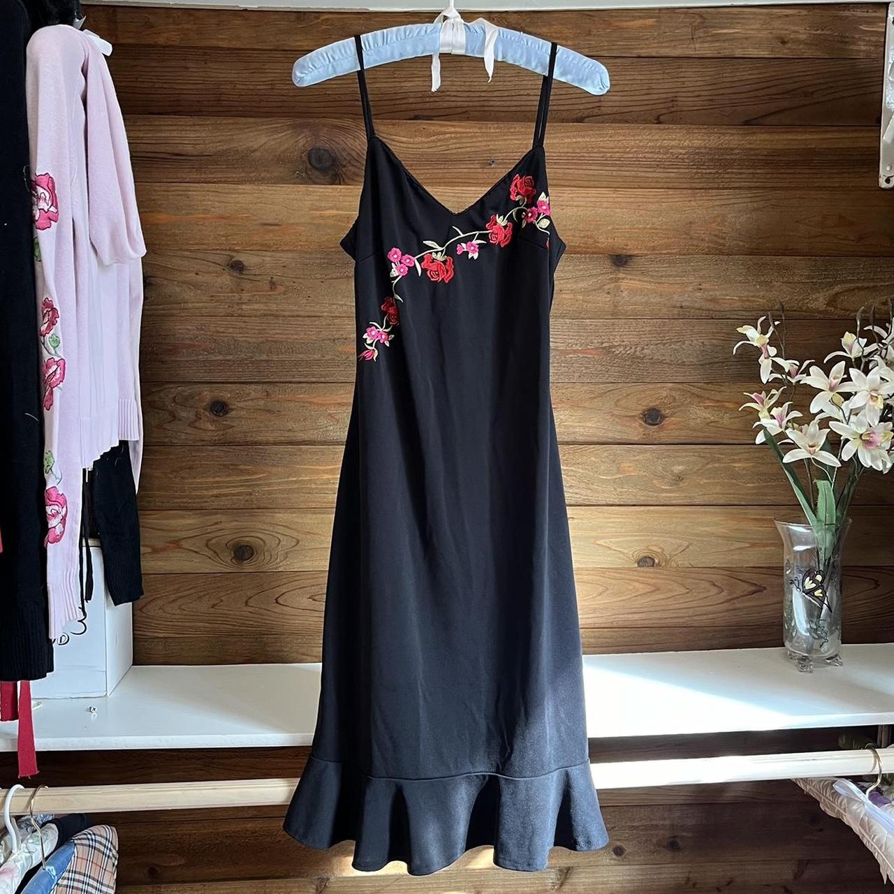 90s floral dress beautiful vintage dress by XOXO.... - Depop