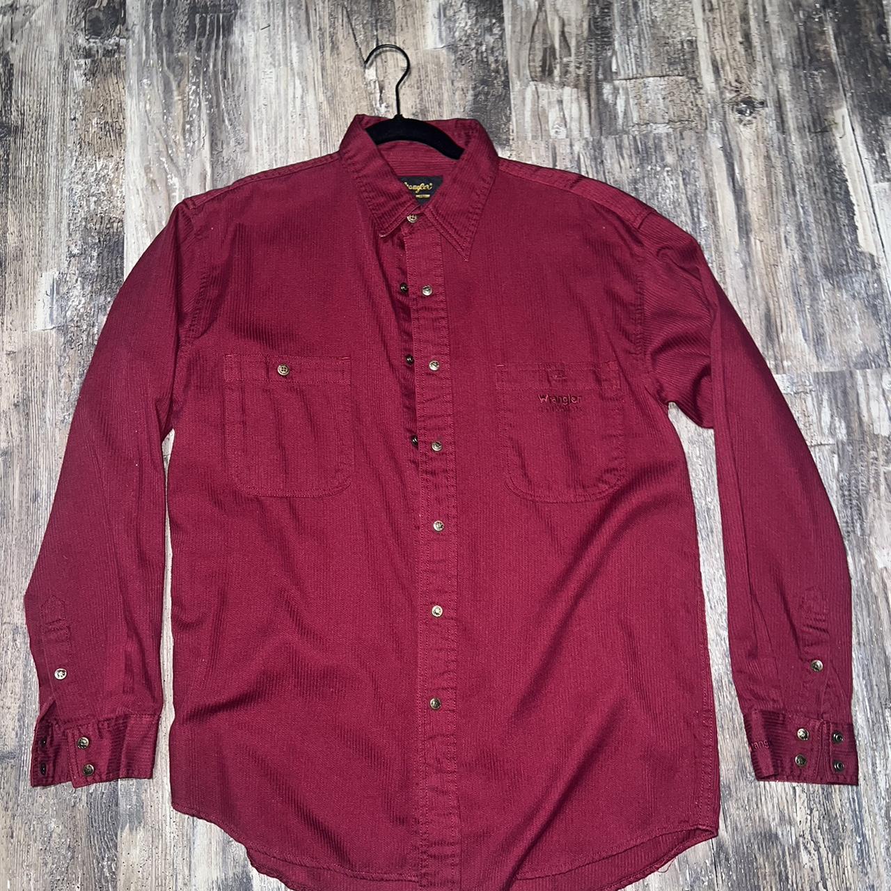 Wrangler Authentic Western Button up Long sleeve.... - Depop