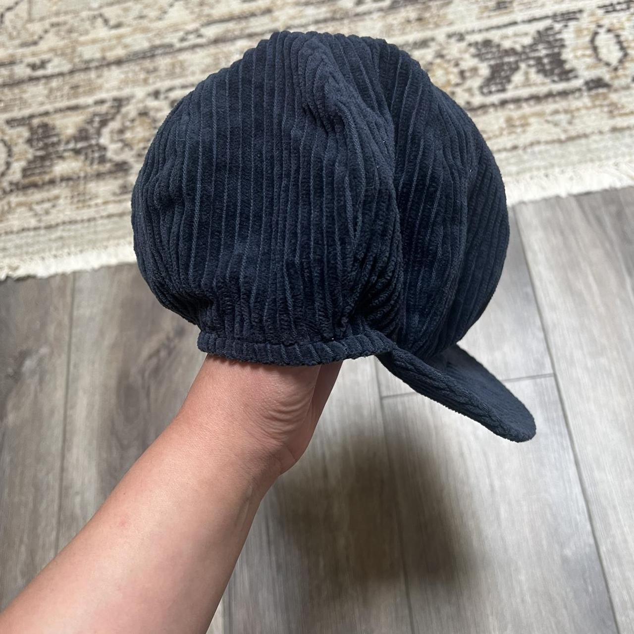 Corduroy Navy Blue Unisex Cap Excellent Condition Depop