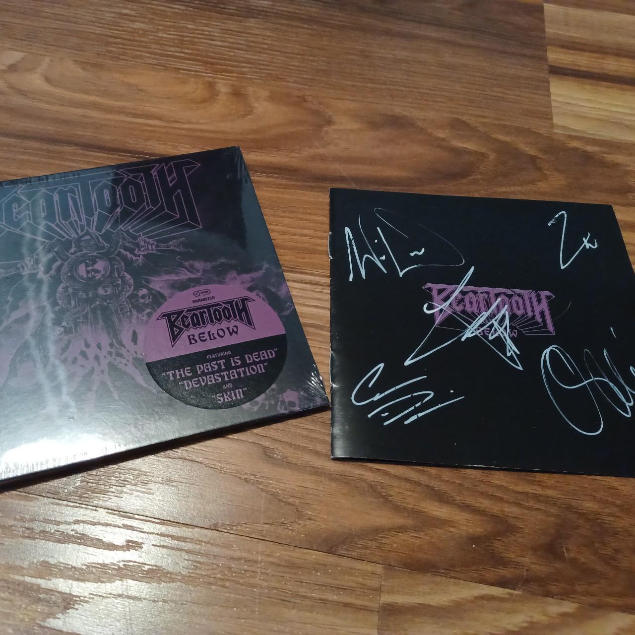 Beartooth below SIGNED CD! Unopened and comes with... - Depop