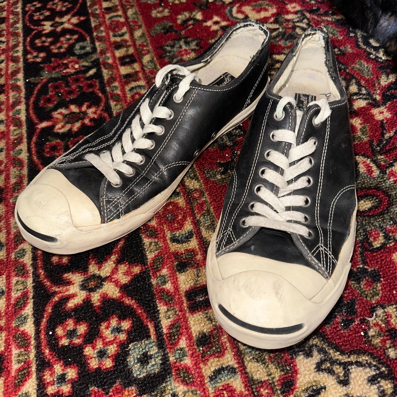 Kurt Cobain x Jack Purcell Converse RARE size... - Depop