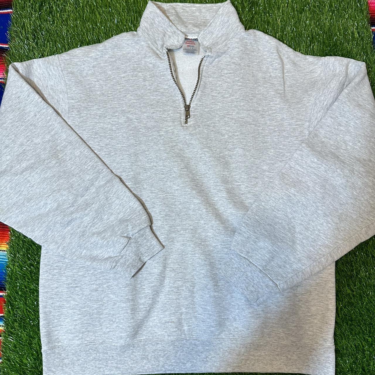 Super Sweats QuarterZip (Large) - Depop