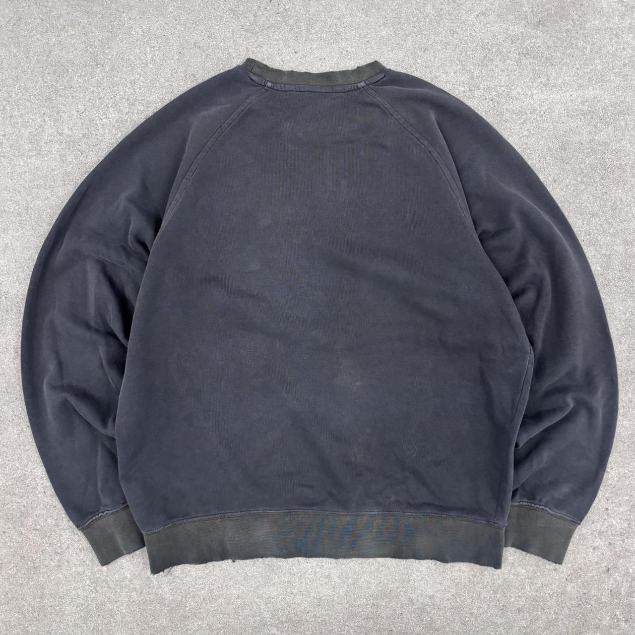 90s Vintage Sun Faded Black Nike Crewneck... | Depop