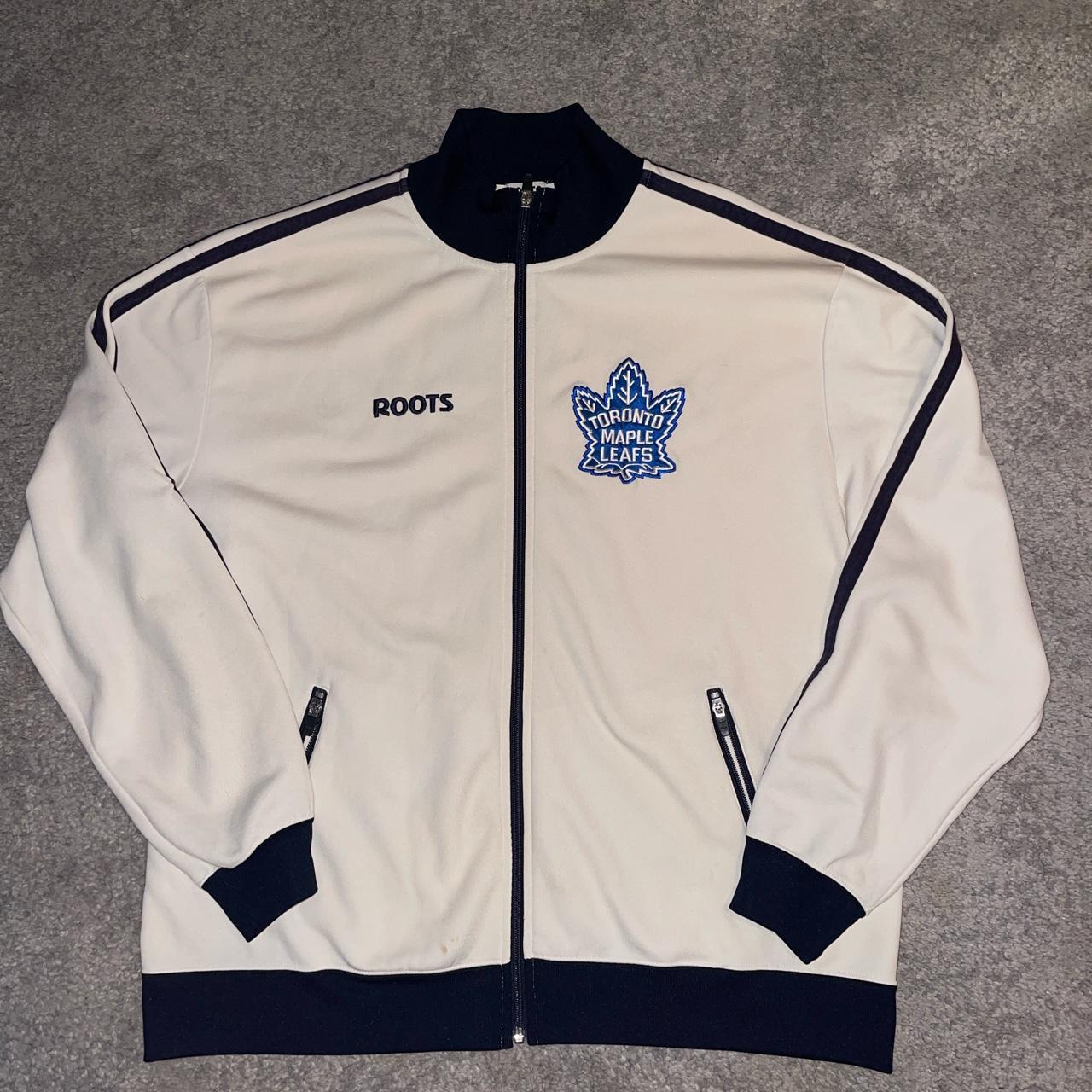 Roots Men's Cream and Navy Jumpsuit | Depop