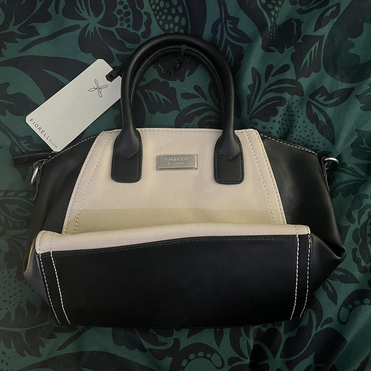 Fiorelli Women's Black and Cream Bag | Depop