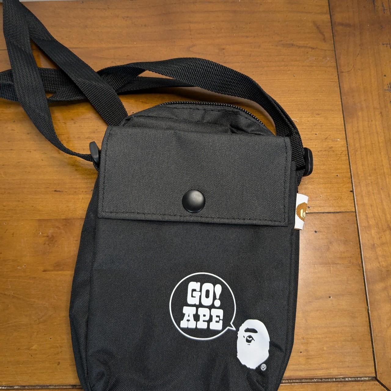 BAPE "GO APE!" BLACK BAG *BRAND NEW WITH TAGS AND... - Depop