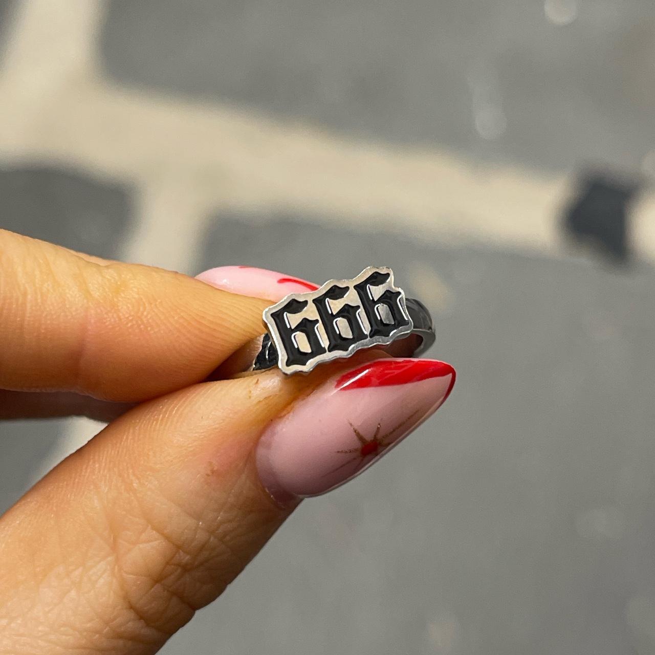 666 Ring Size US 8 Perfect condition RRP £30 - Depop