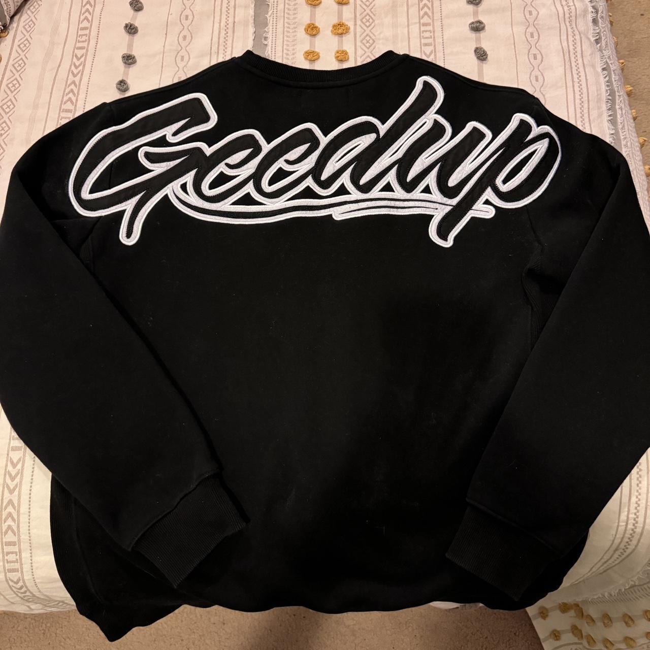 GeedUp Script Crewneck | Size L -worn once, doesn’t... - Depop