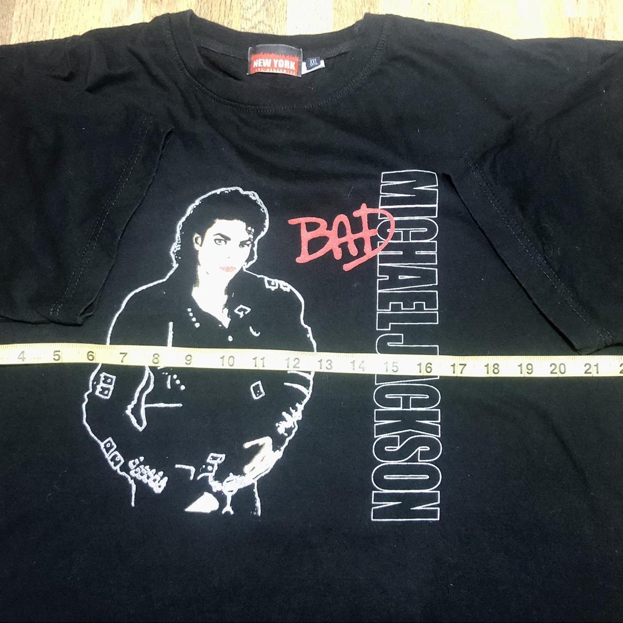 Michael Jackson Bad T-shirt Design XXL Black By New... - Depop