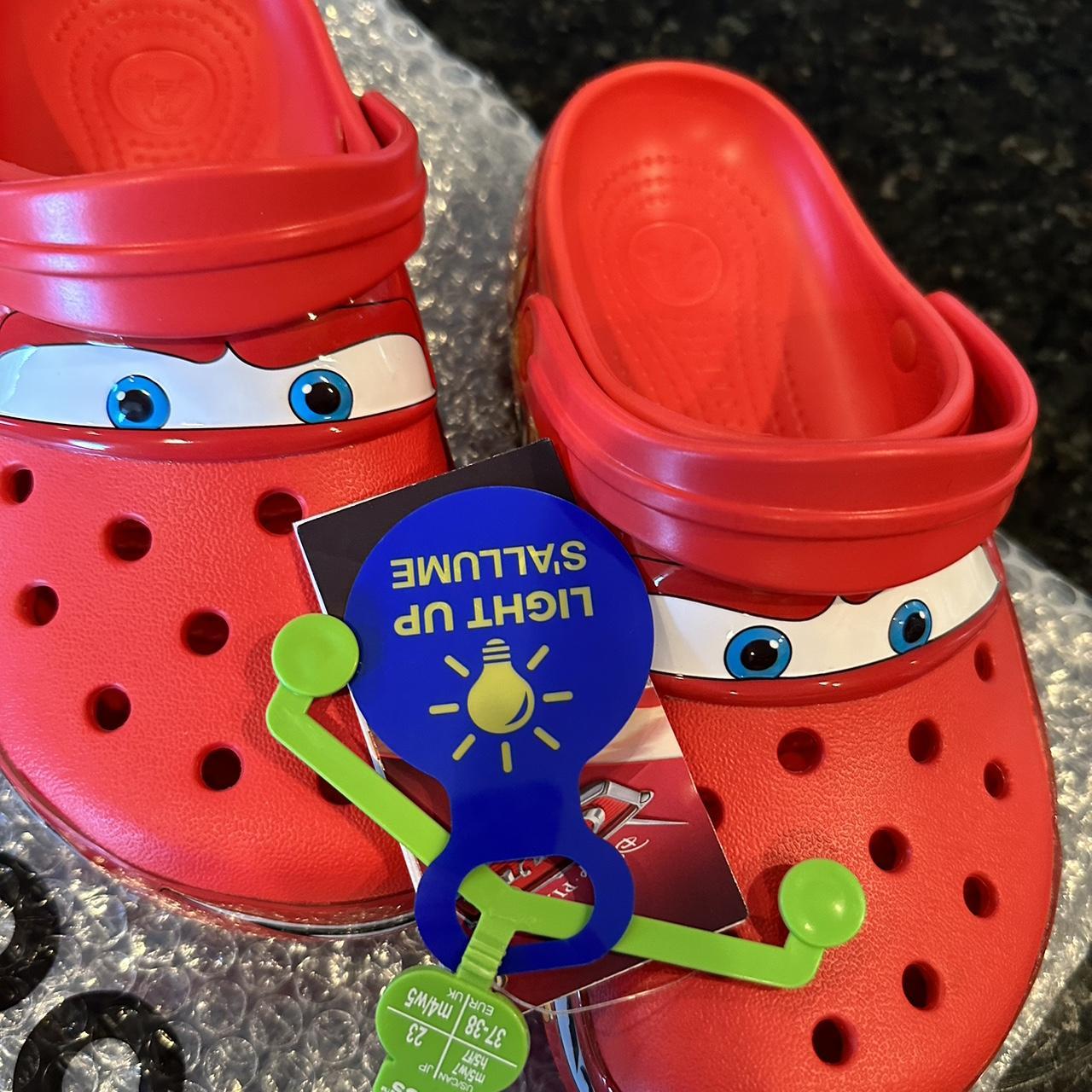 Light Up Lightning McQueen Limited Edition Crocs... - Depop