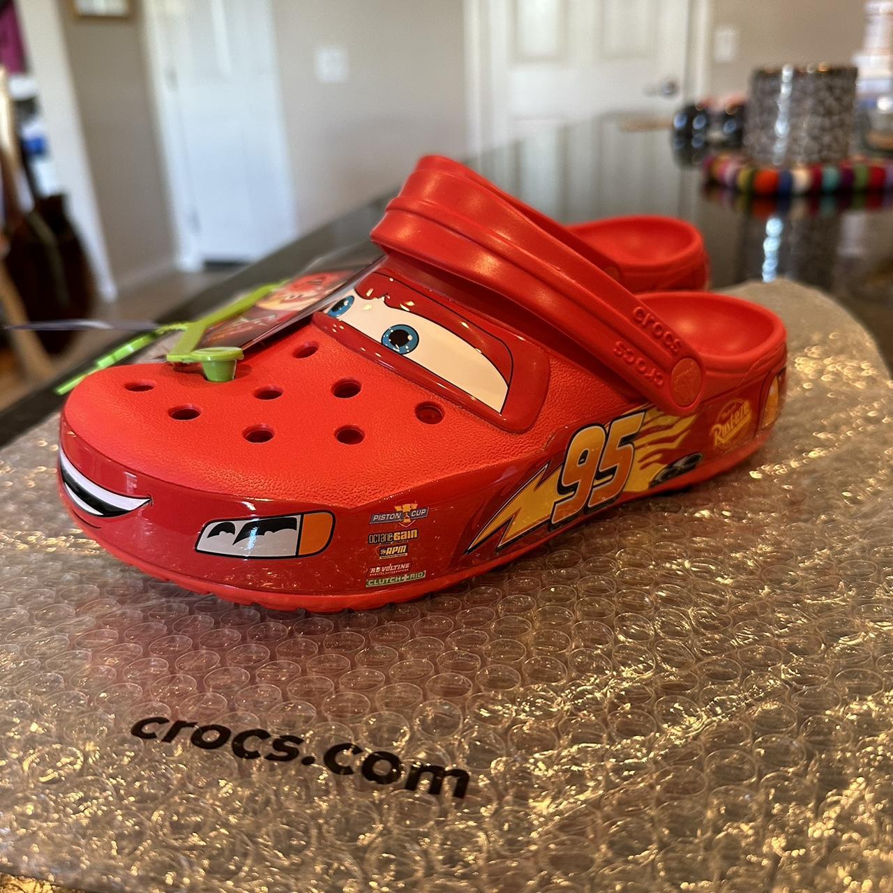 Light Up Lightning McQueen Limited Edition Crocs... - Depop