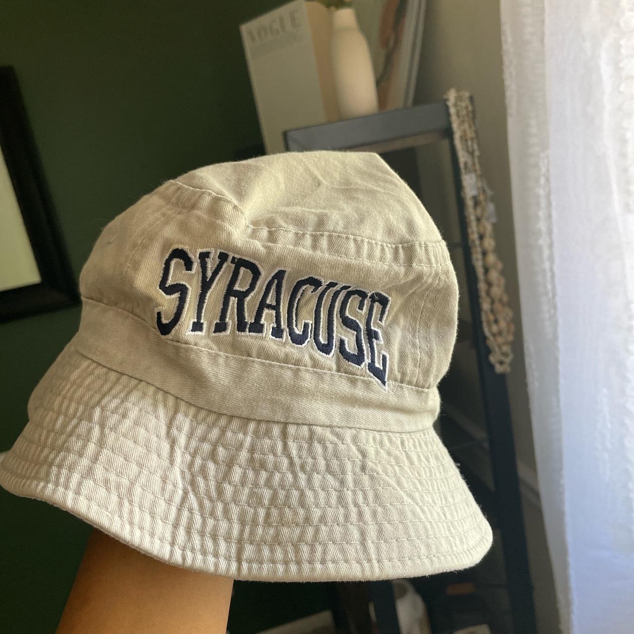 Syracuse bucket hat Embroidered Neutral color... - Depop