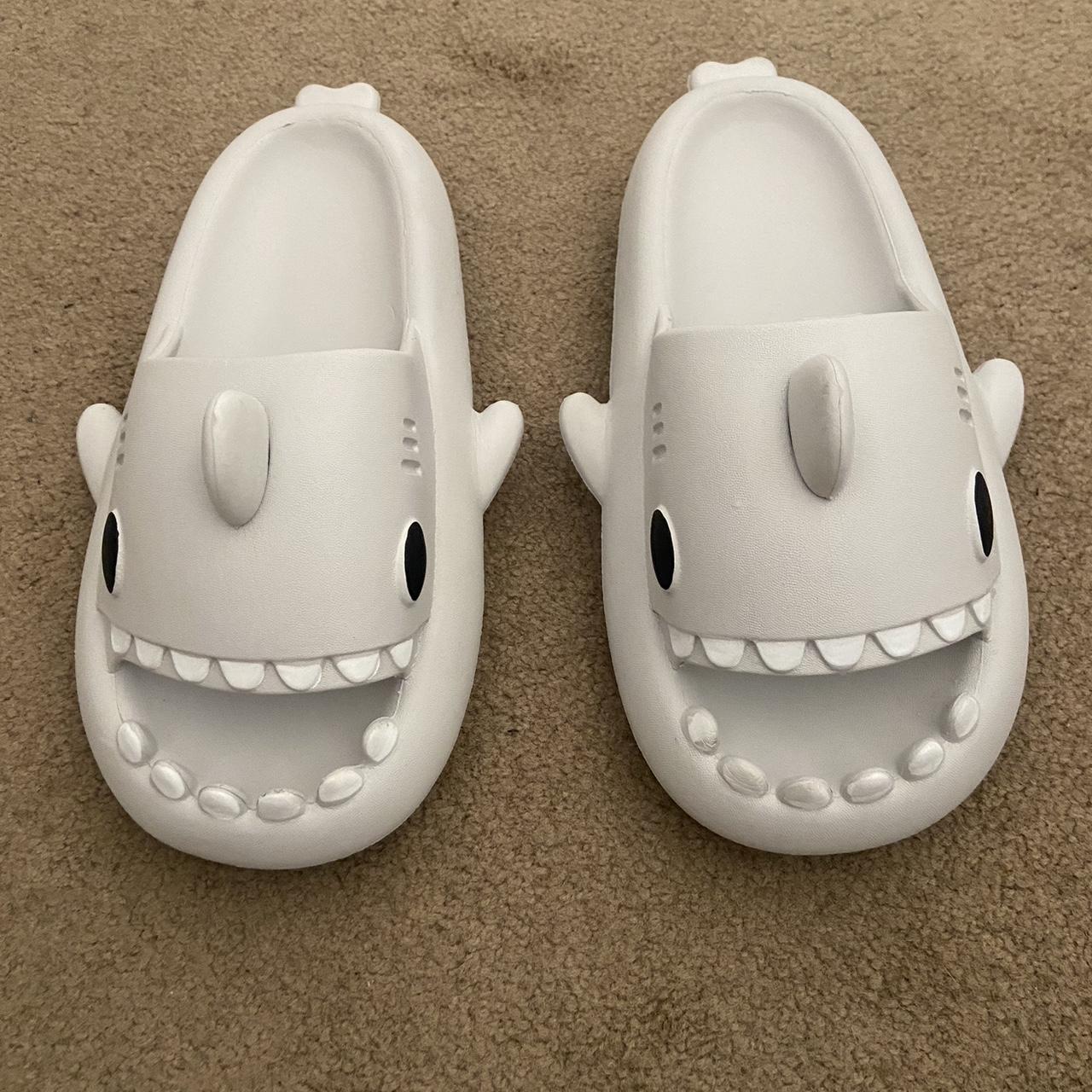 Cloud sharks Slides - Depop