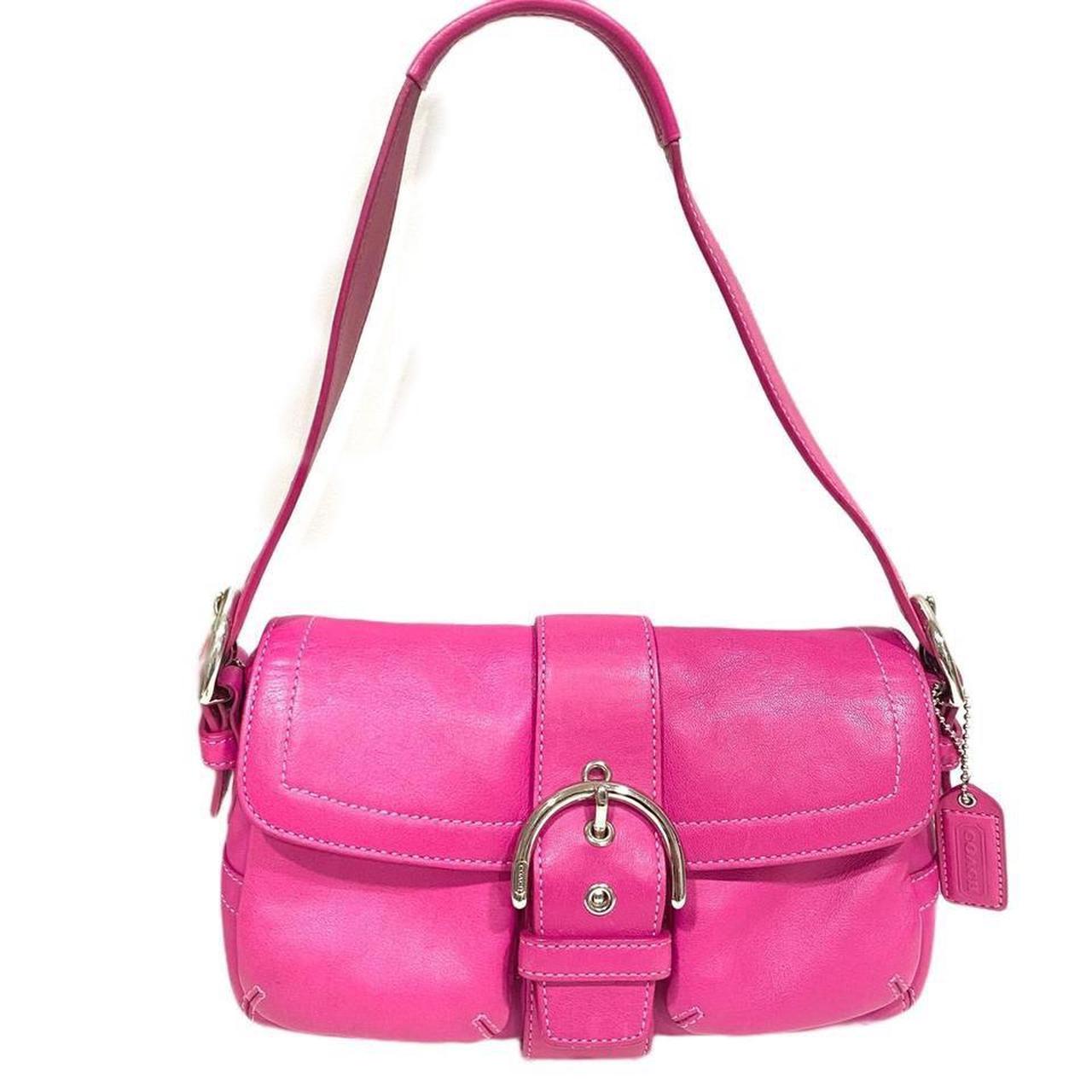 Vintage Coach hot pink Shoulder bag Beautiful Hot... - Depop