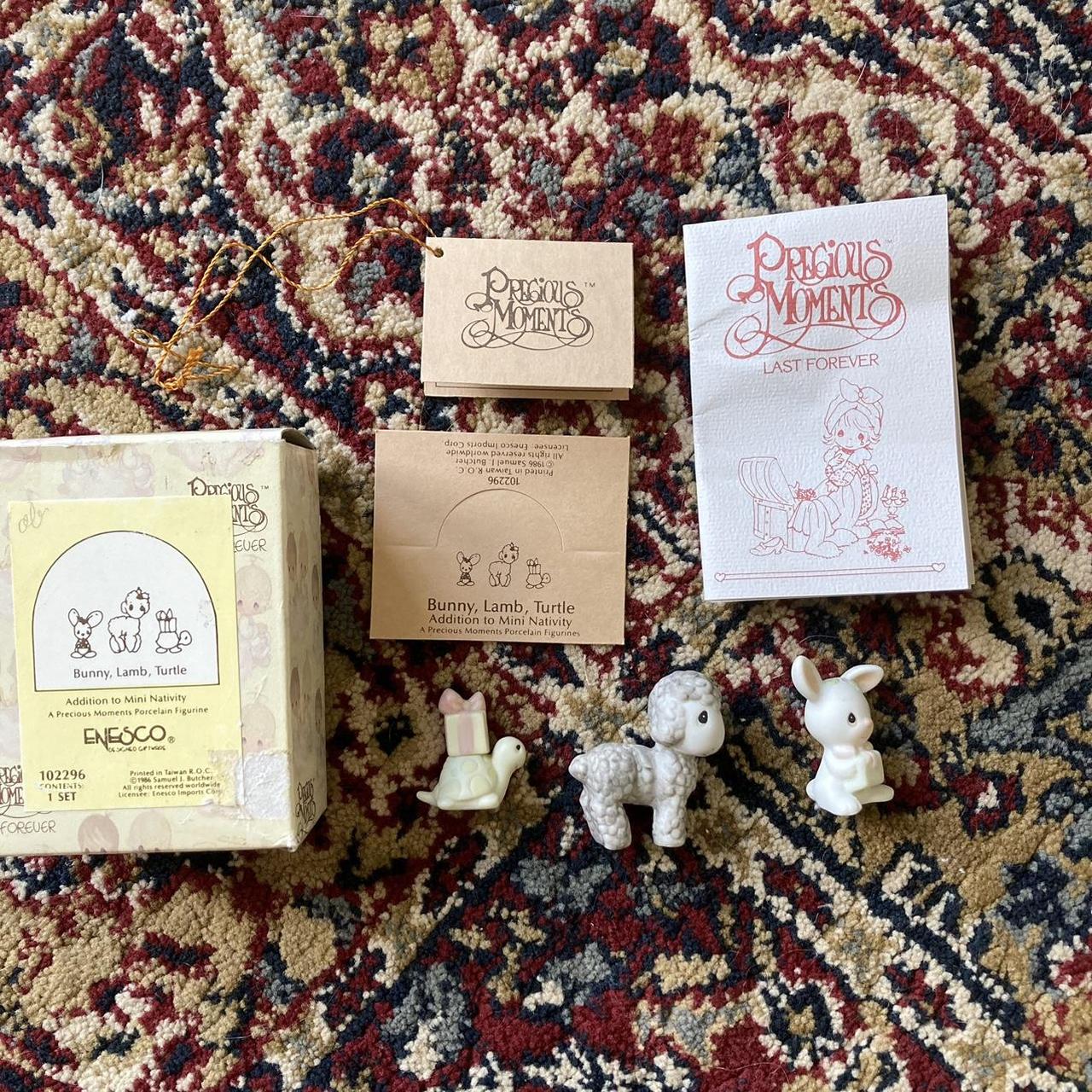 mini precious moments porcelain figurine ‘ bunny,... - Depop