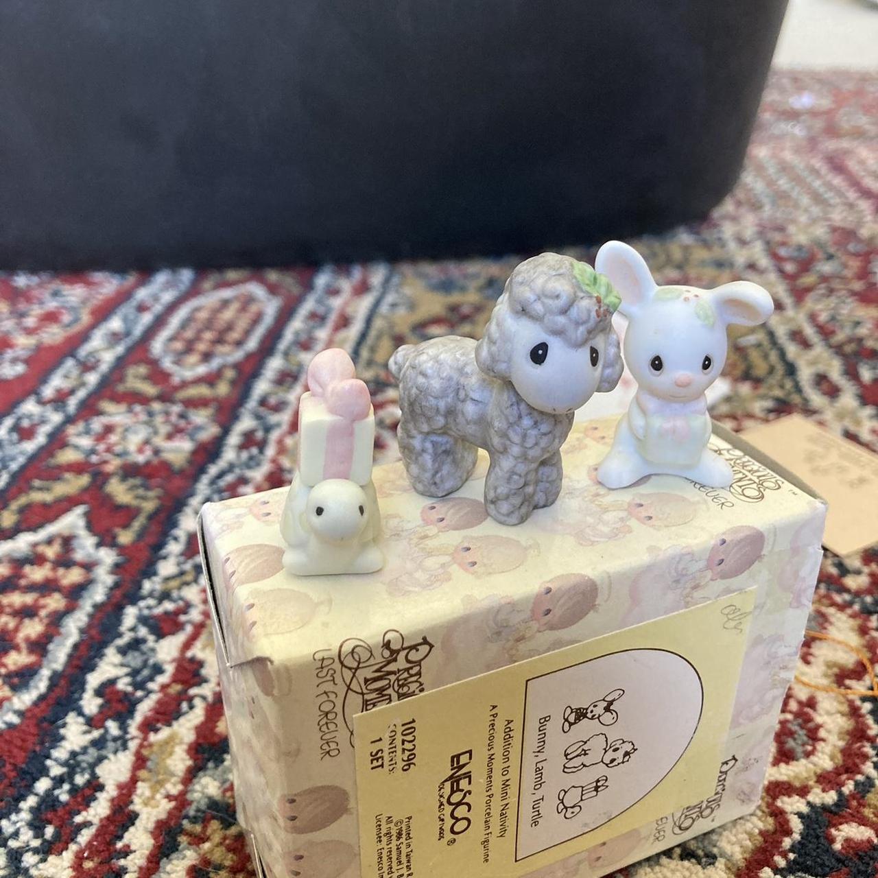 mini precious moments porcelain figurine ‘ bunny,... - Depop