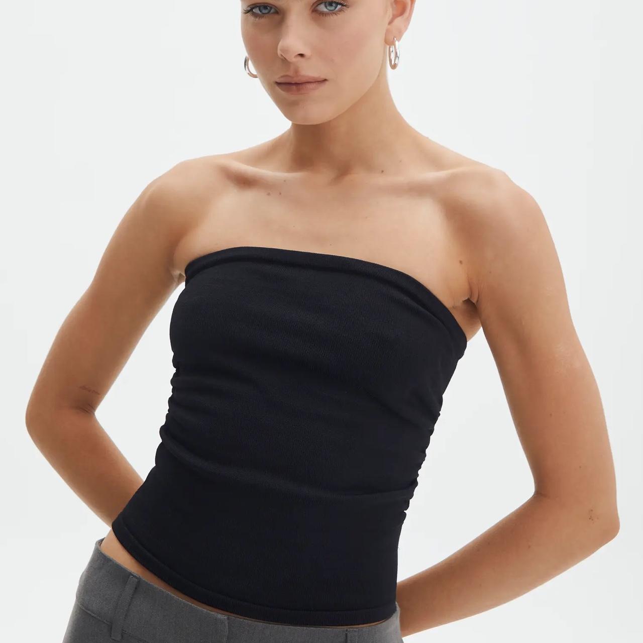 Black tube top from glassons! Bought for $25 plus... - Depop