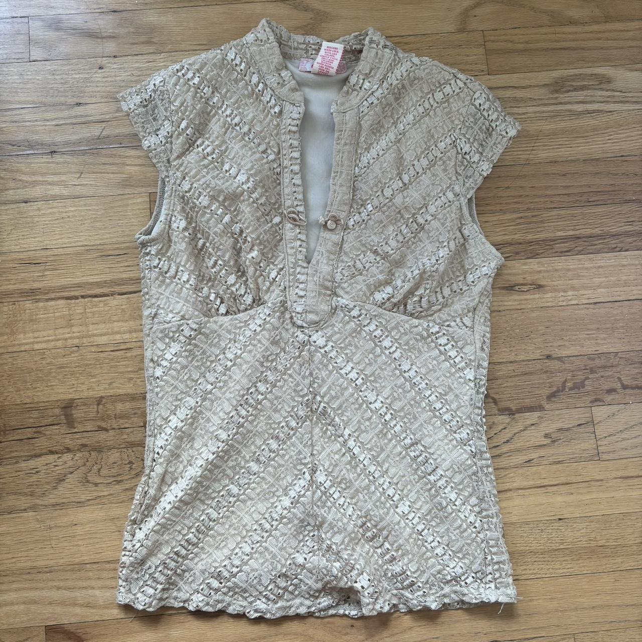 Candies vintage Asian style top Fits a S/M ! - Depop