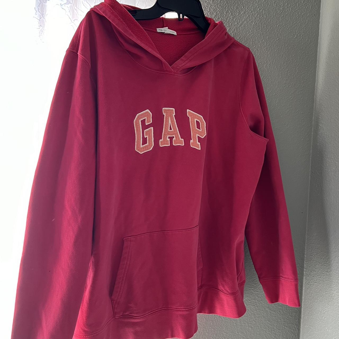 Womens Medium Hot Pink Gap Hoodie Depop