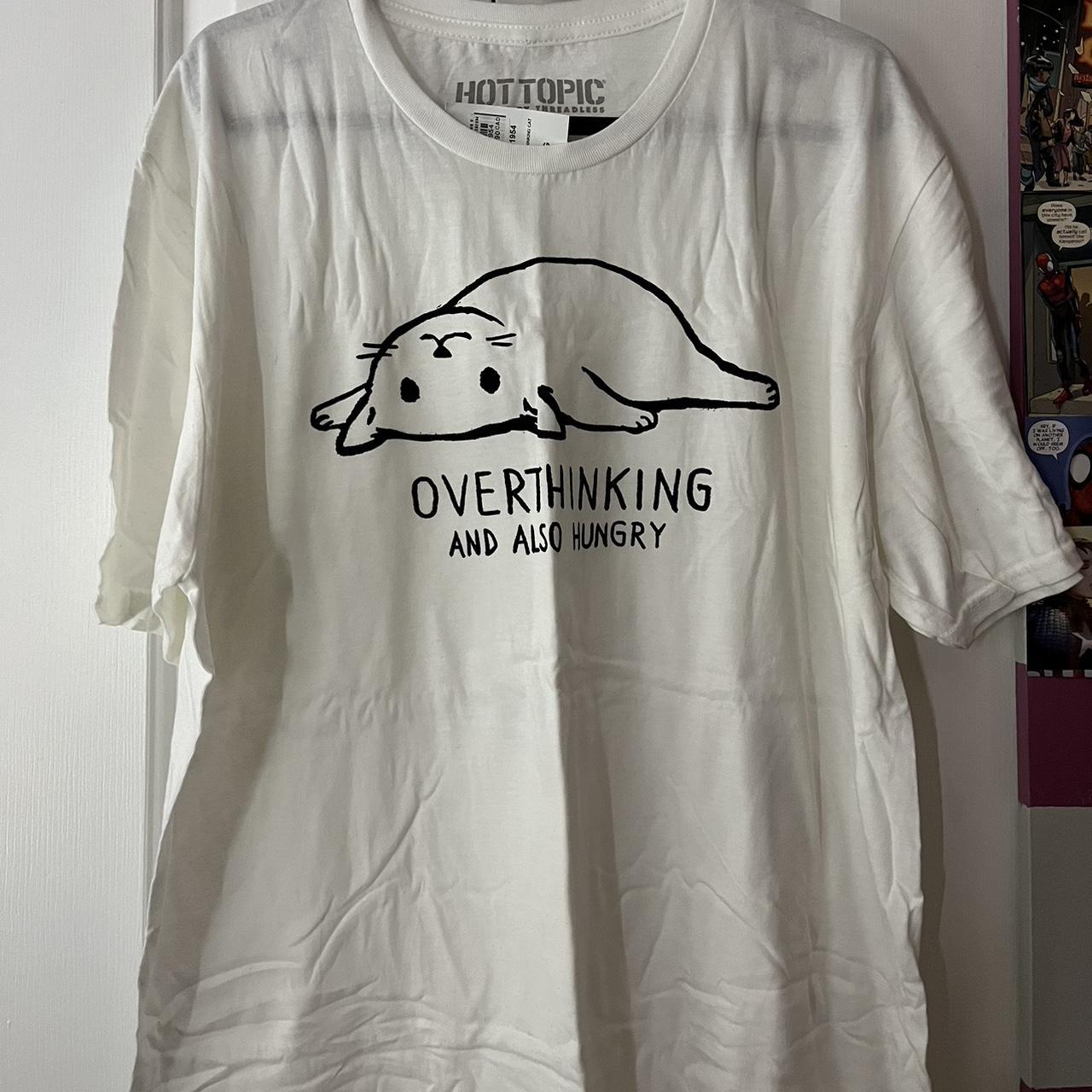 Size L Hot Topic Cat T-Shirt Never worn, has been in... | Depop