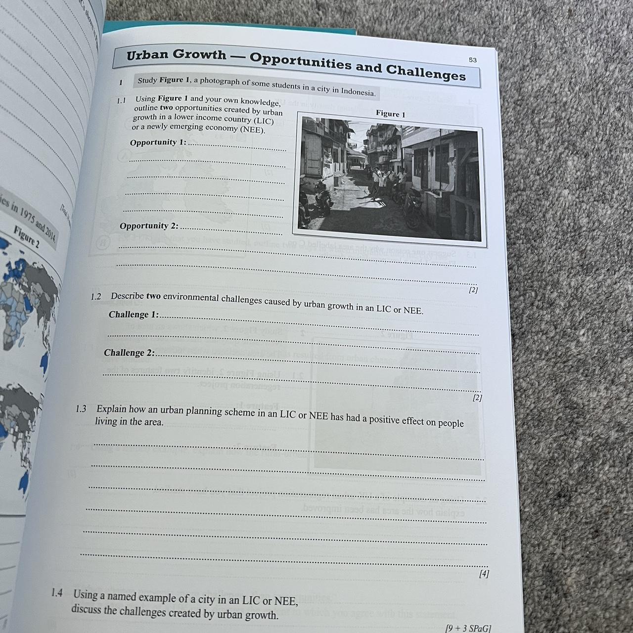 3 different AQA geography GCSE revision guides, exam... - Depop