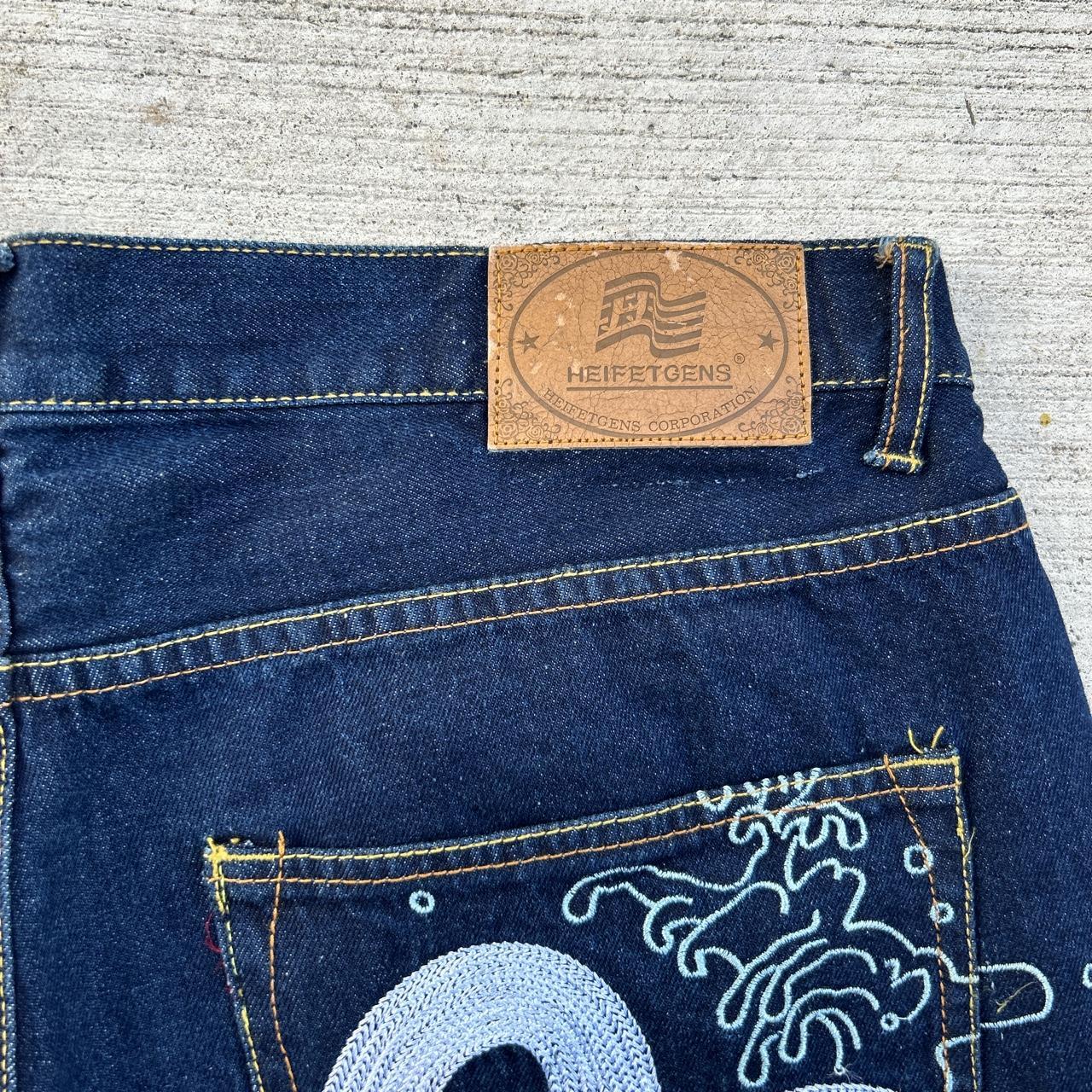 VTG Evisu Heifetgens Japanese Denim Baggy... - Depop