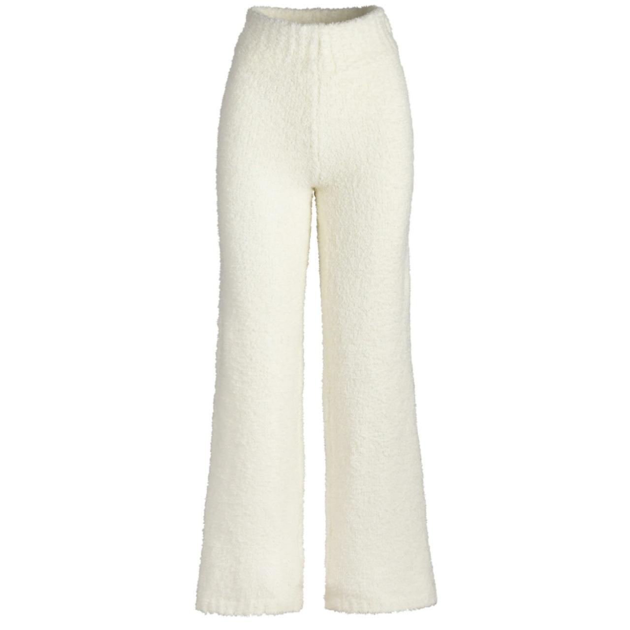 SKIMS cozy knit pant in the color bone 🦴 size... - Depop