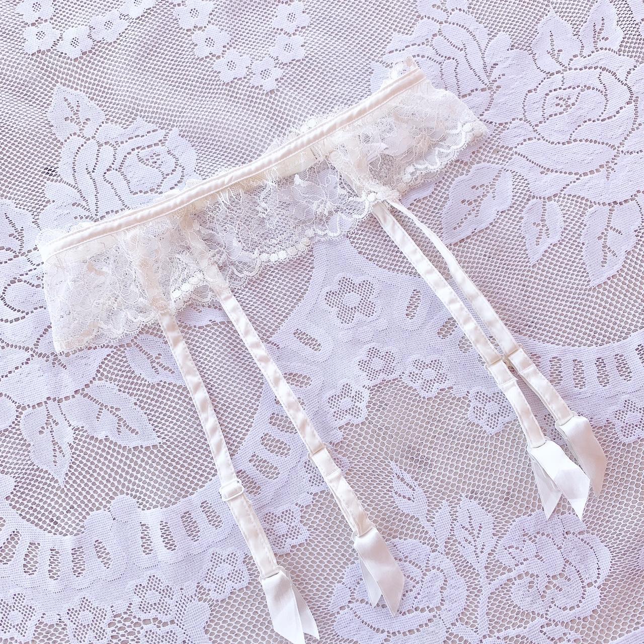 Beautiful white lace garter by French brand... - Depop