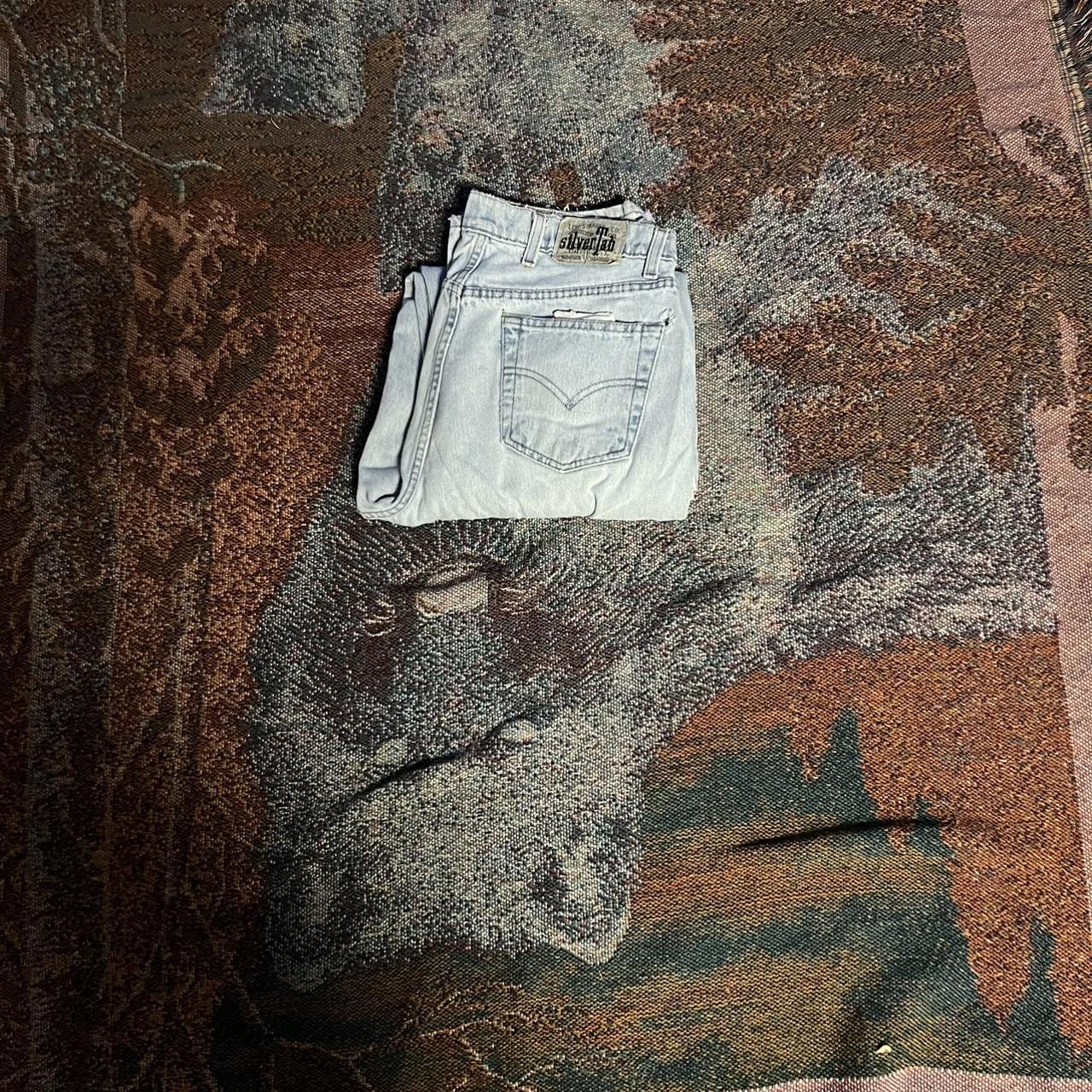 Y2k loose style Levissilver tab... - Depop