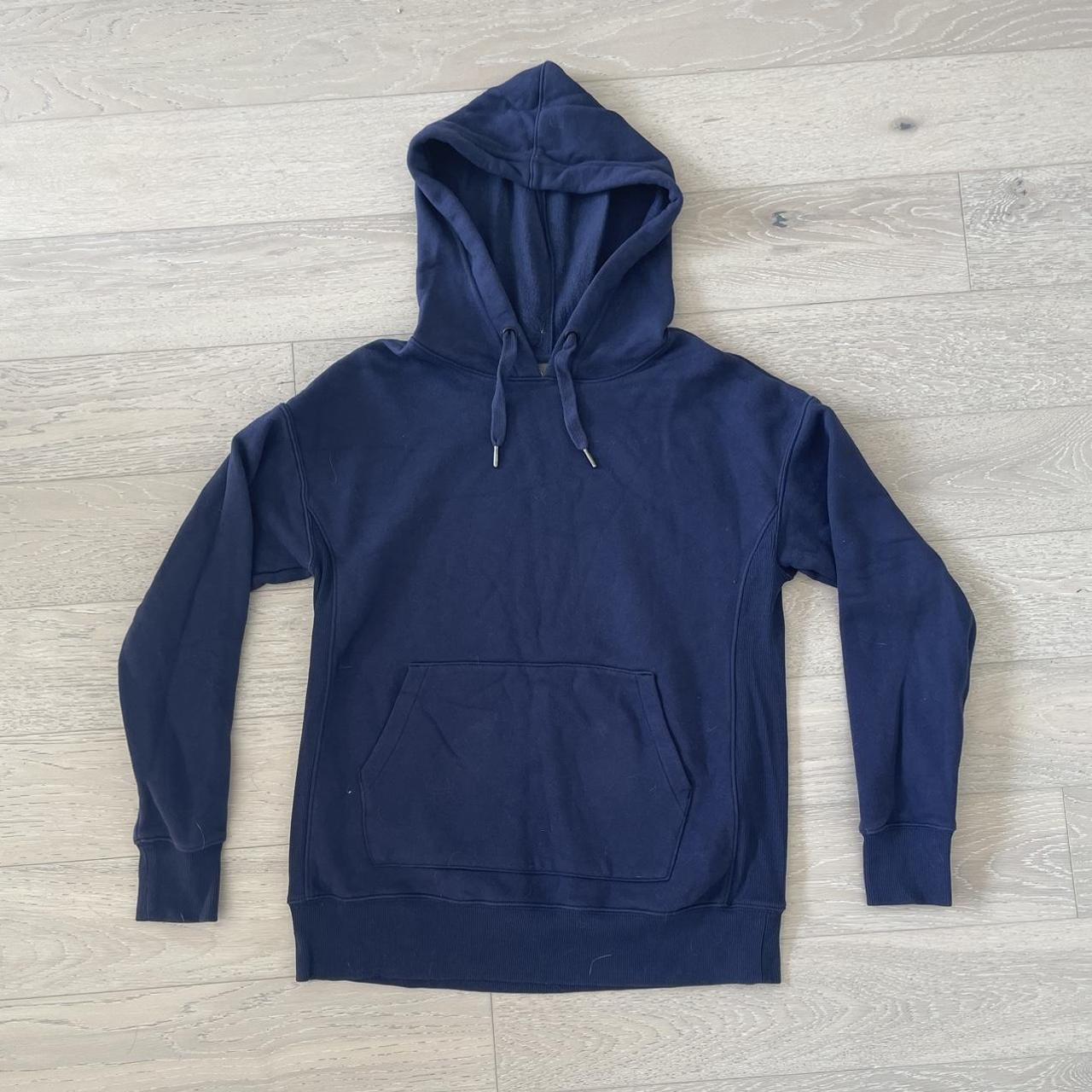 Zella navy blue hoodie. In perfect condition. Size... - Depop