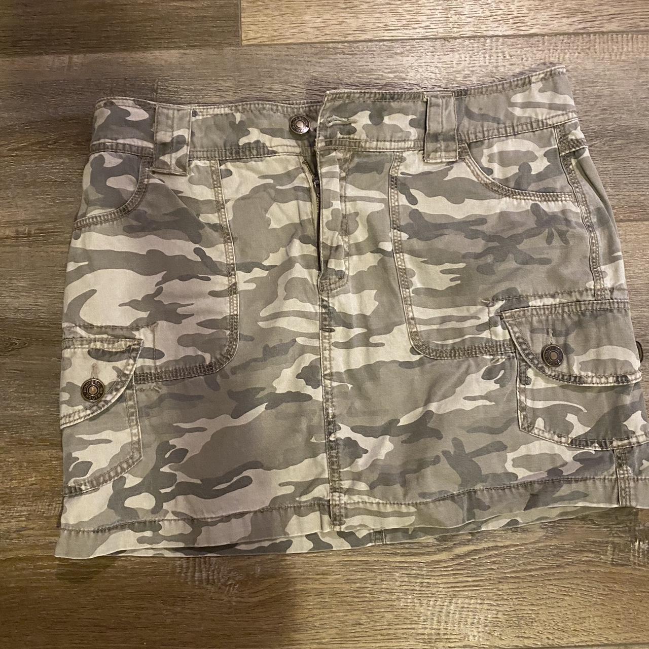 Camo mini skirt size 8 Brand: Route 66 #camouflage... - Depop