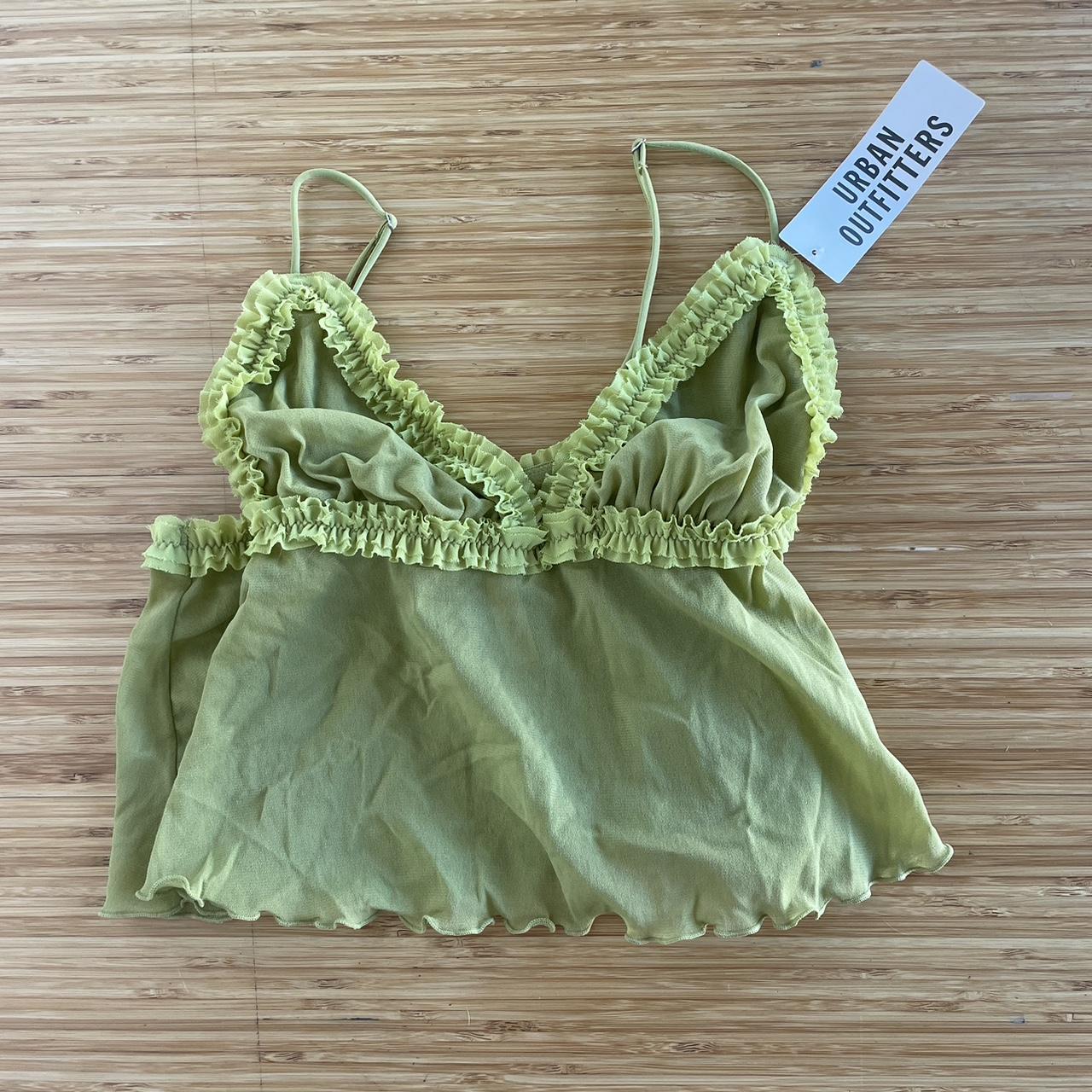 Cute green going out top from urban outfitters.... - Depop