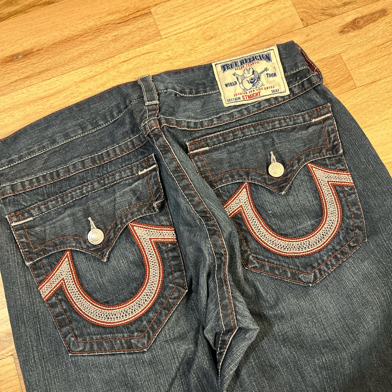 True Religion Jeans 38 waist Inseam 30” Outseam 40.5” - Depop