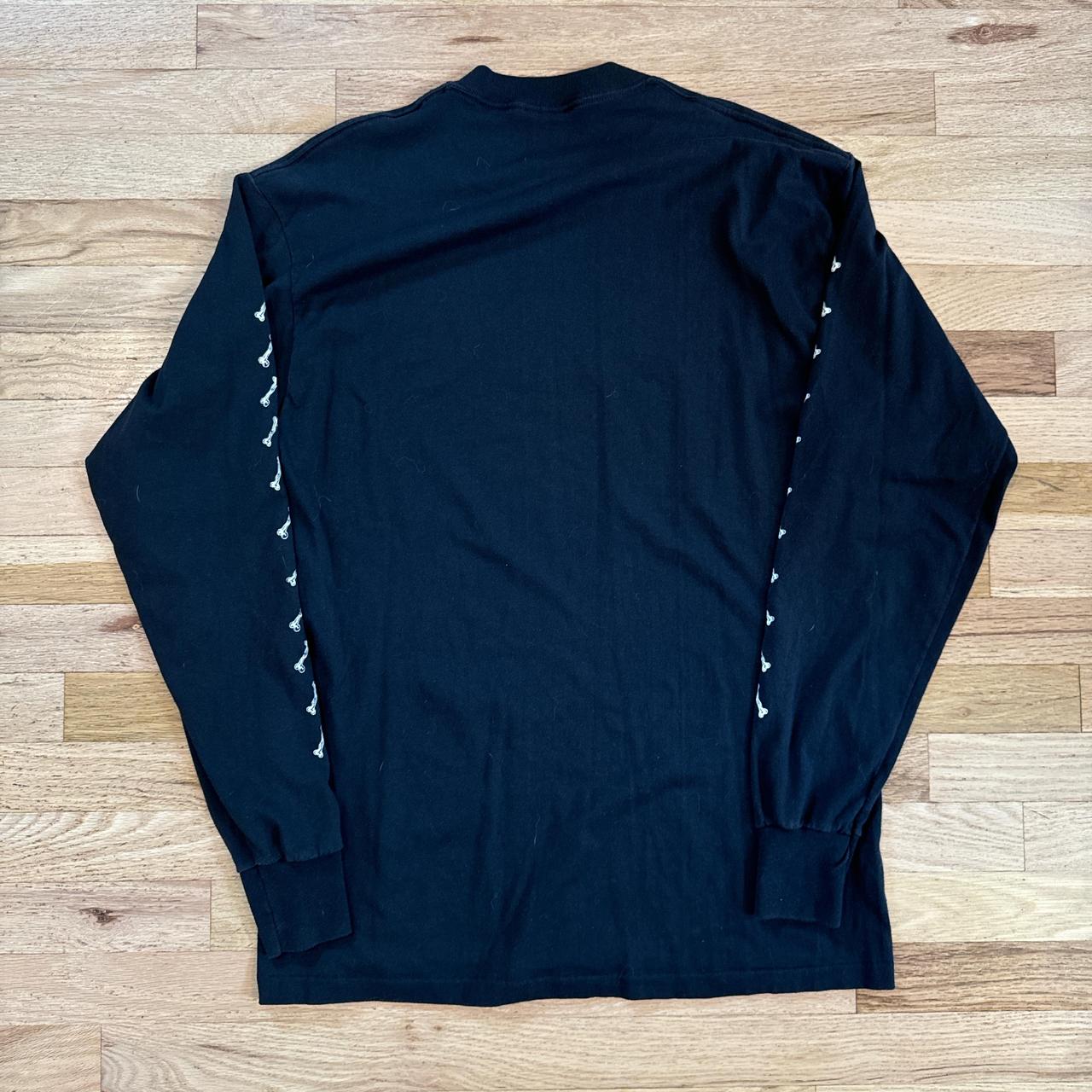 Vintage 1991 KNAC Pure Rock Radio Skull and Bones... - Depop