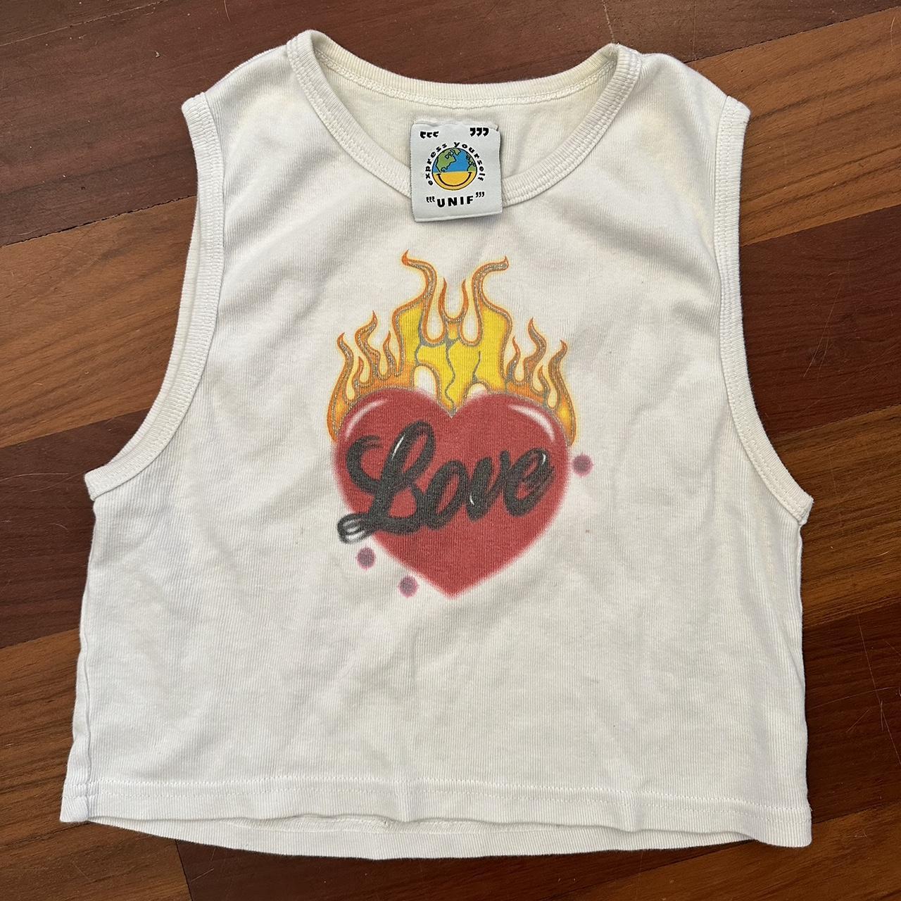 UNIF white muscle tank ️‍🔥 trendy & comfy! No size on... - Depop