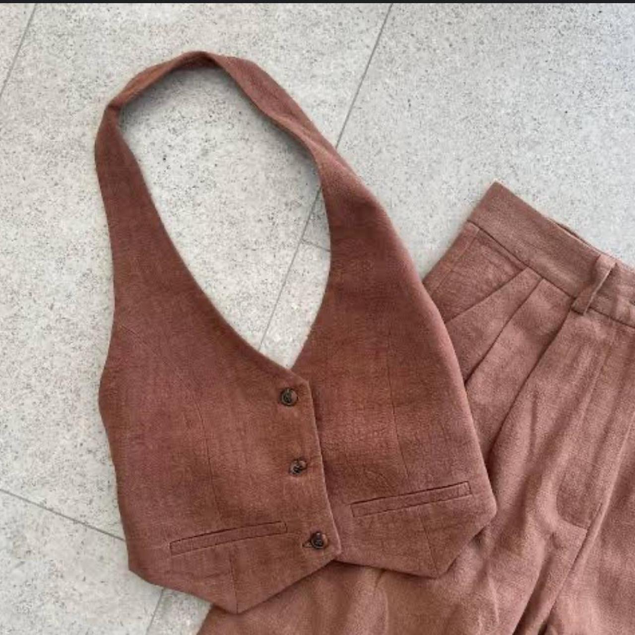 Bec n bridge Bonnie vest in brown Worn few times... - Depop