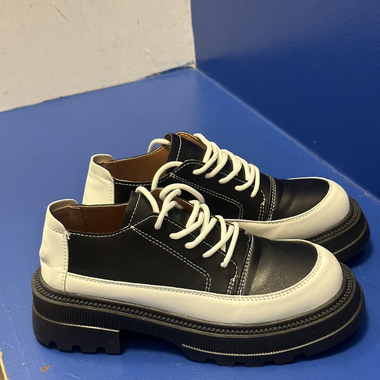 Chunky Oxford type doc Martin style platform... - Depop