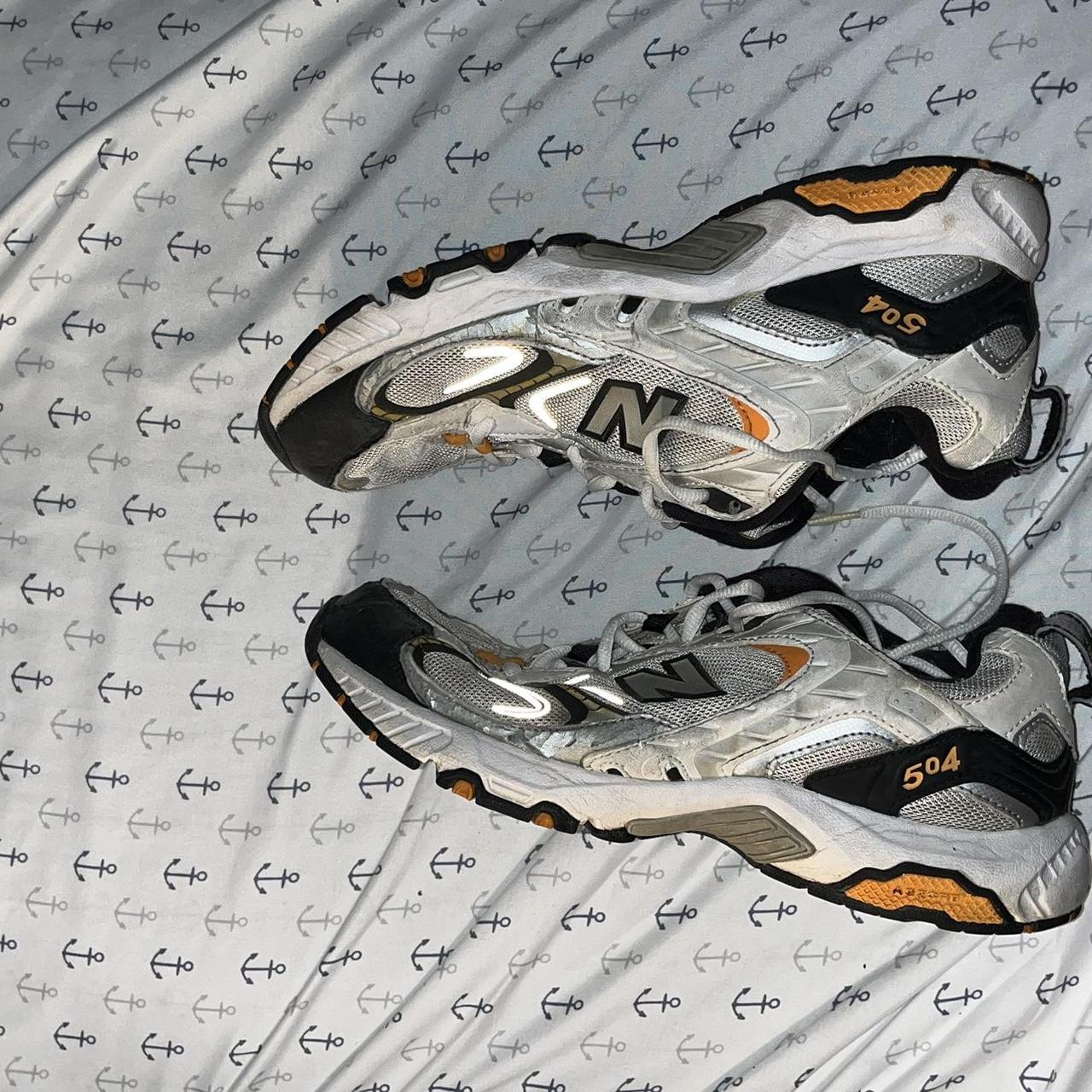 Silver New Balance 504 trainers Beaters | Depop