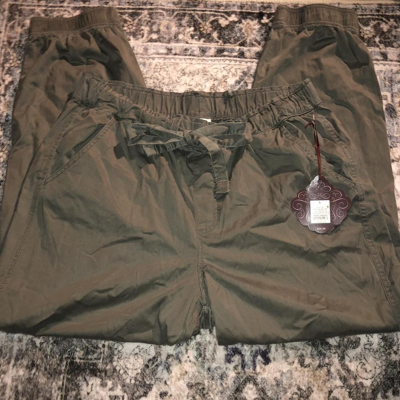 knox rose forrest green adjustable cargo pants!... - Depop
