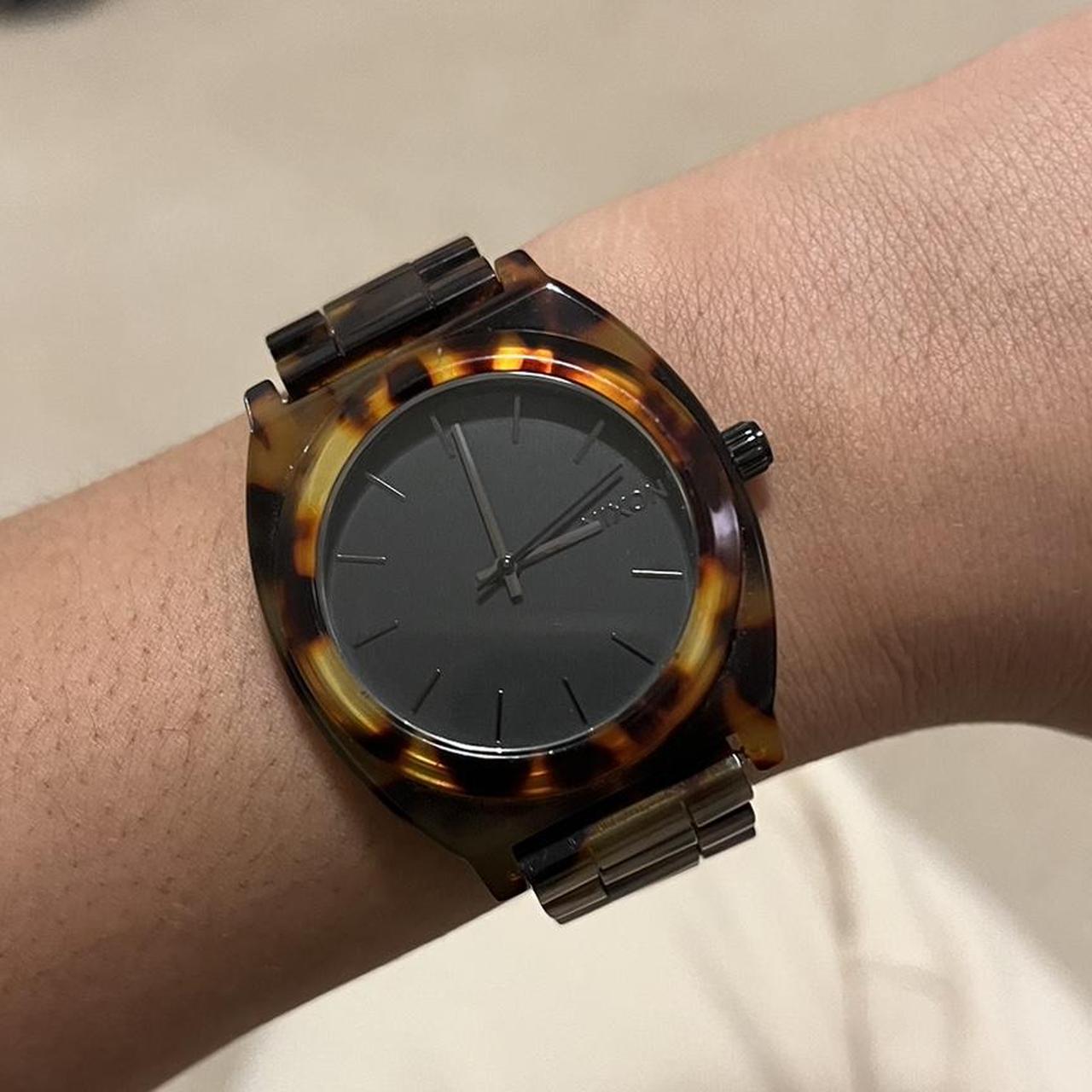 BARELY WORN TORTOISE NIXON WATCH -SO CUTE AND... - Depop
