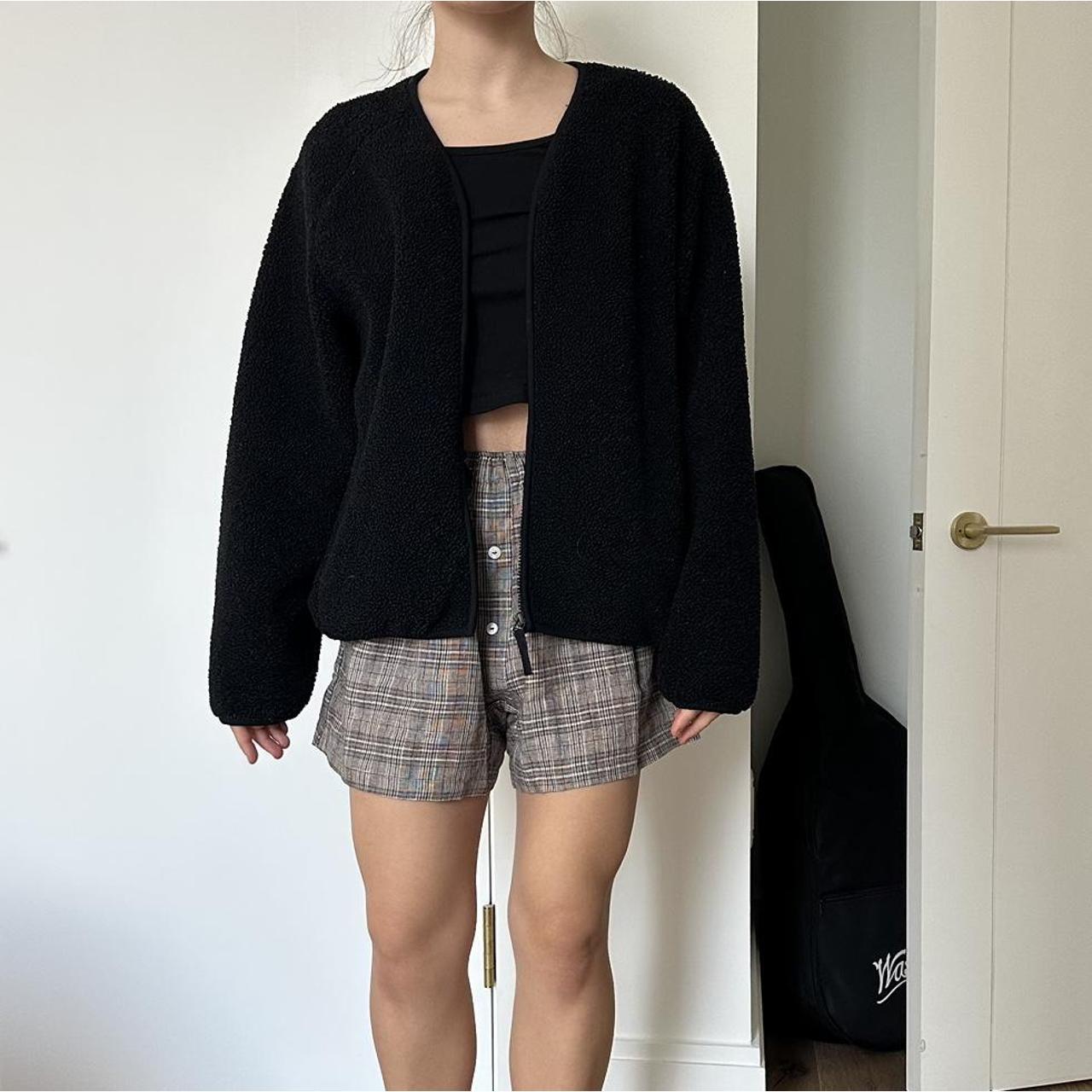 Uniqlo Teddy jacket Size L oversized comfy fit - Depop