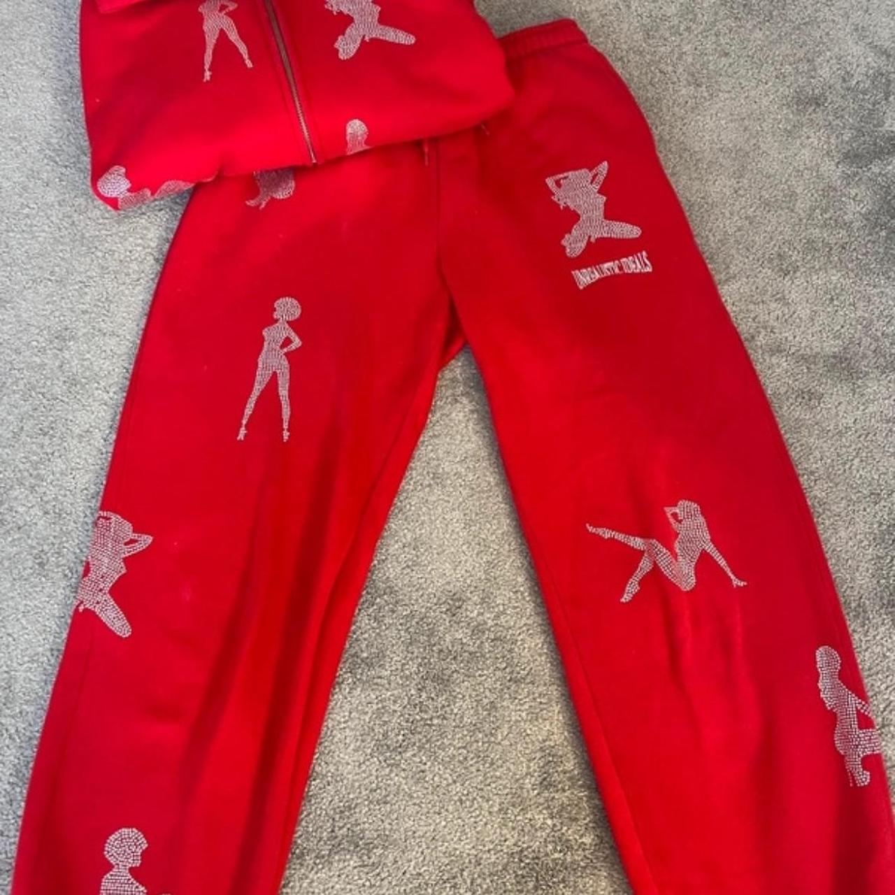 Red Named Collective Unrealistic Ideals Tracksuit Depop
