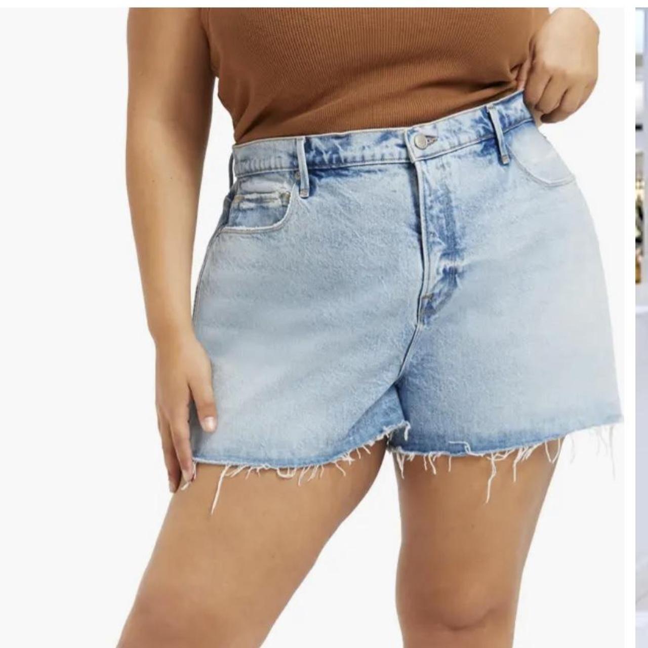 Good American Denim Short Good 90’s short Size 16... - Depop