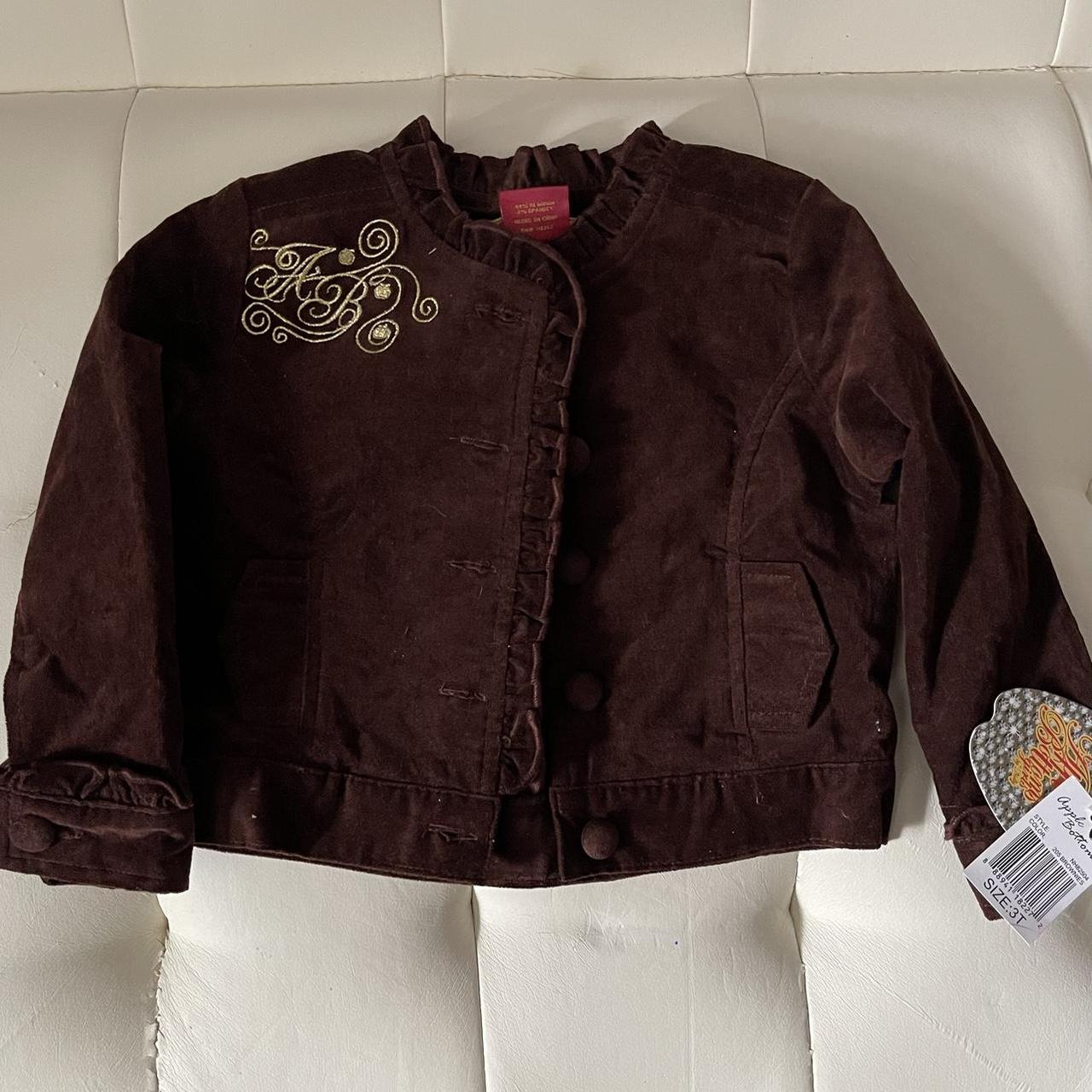 Apple Bottoms girls velvet jacket, size 3T | Depop