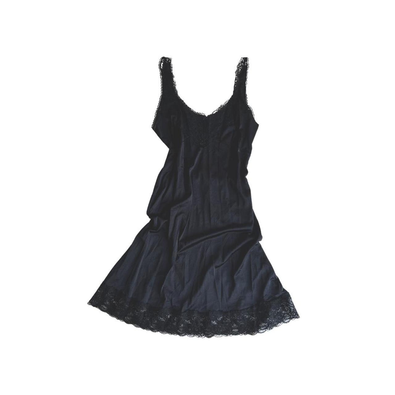 Mid length black lacy night gown 🖤 Styled loose on... - Depop