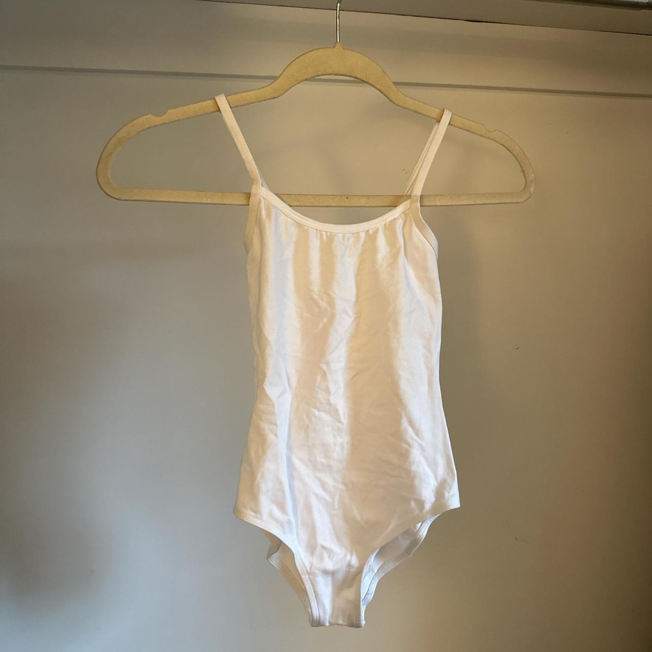 White ballet leotard size: LC but fits xs. #yumiko... - Depop