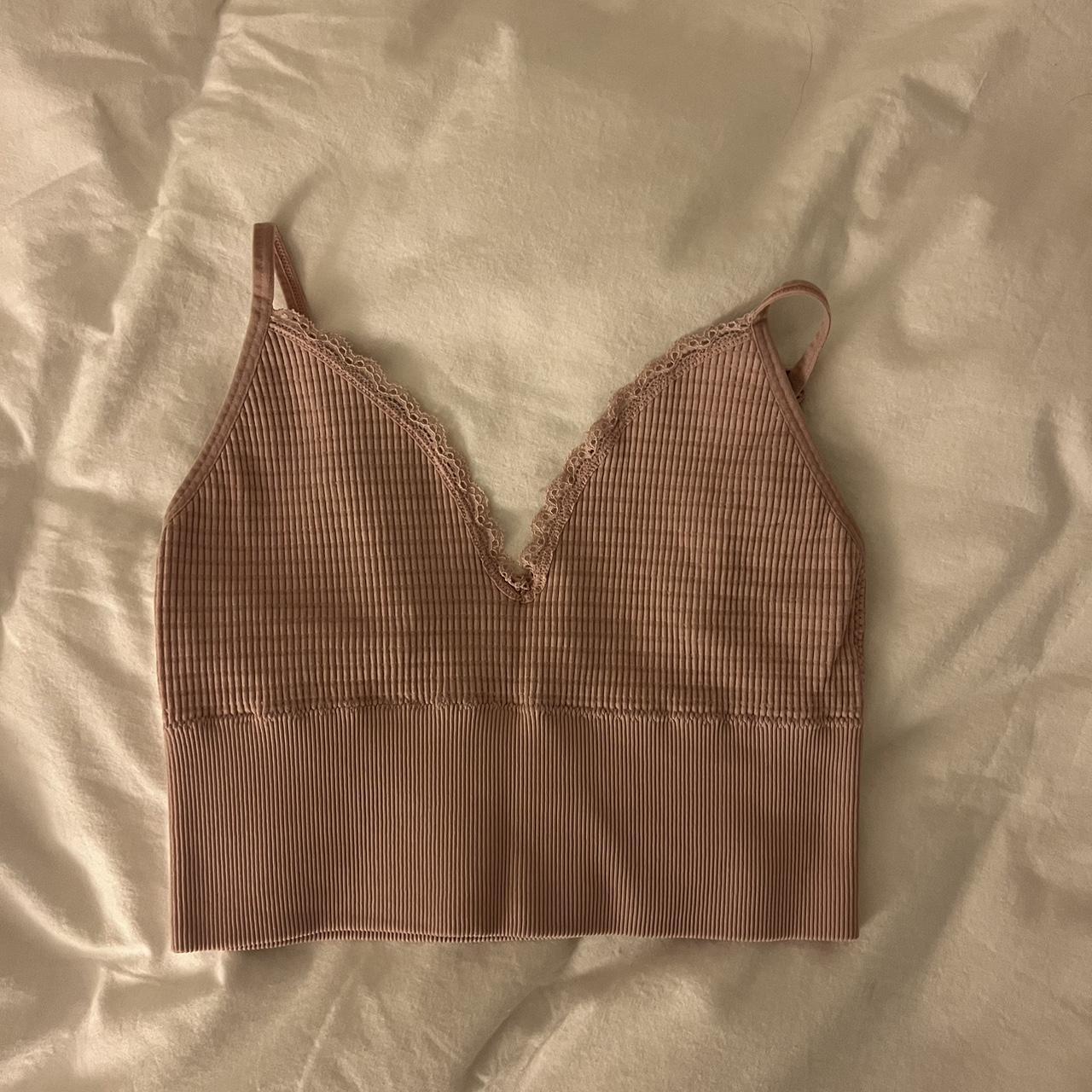 Cute Pink crop top // Size Small // Can be used as a... - Depop