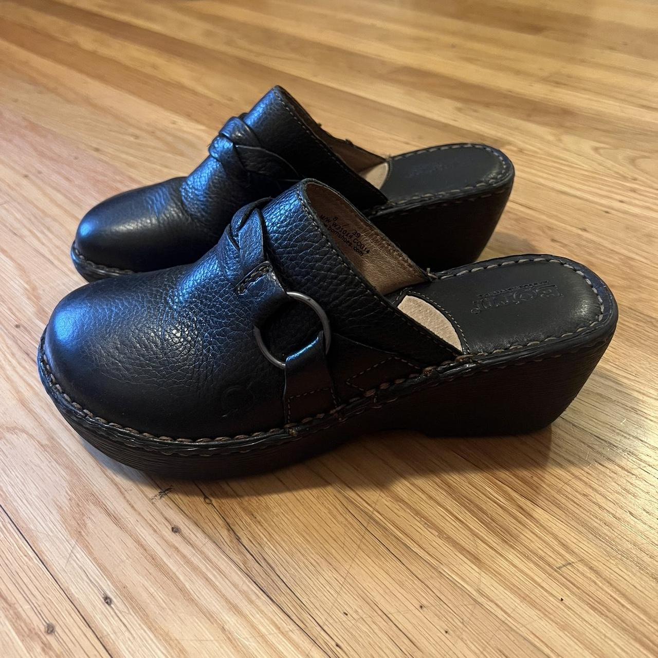 Born black women’s clogs - size women’s 8 - great... - Depop